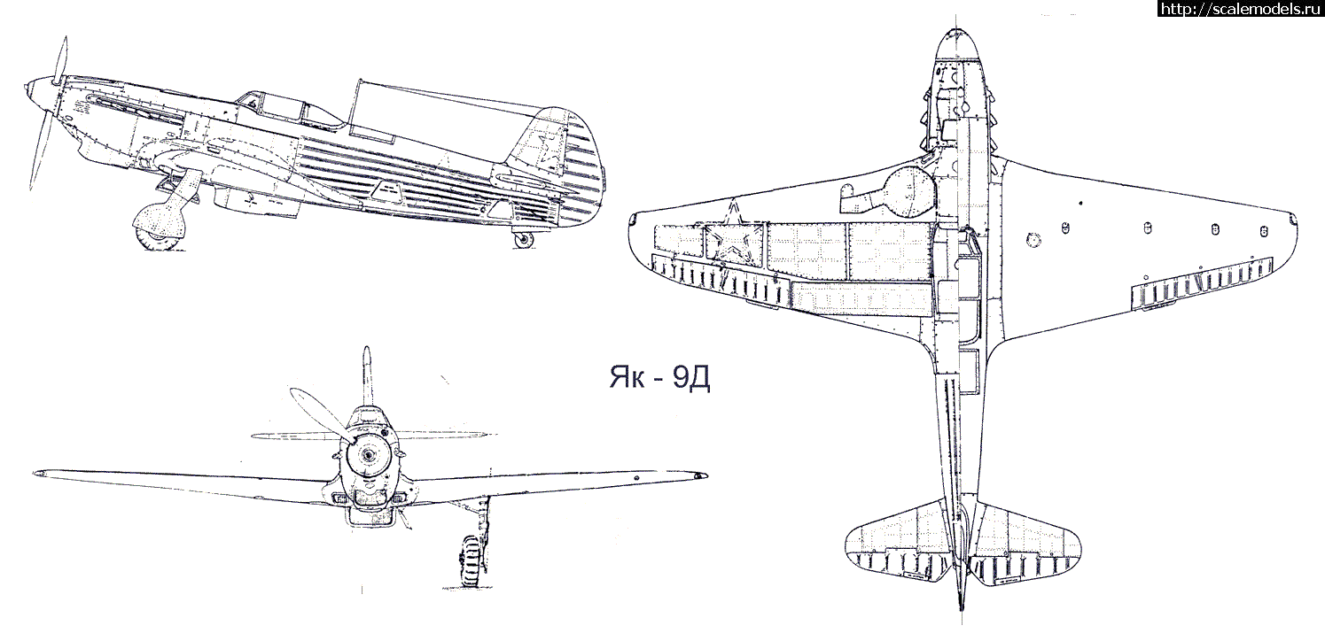 Просмотр картинки : 1688210647_Shema-YAk-9D.gif : #1792020/ Як-9УВ ...